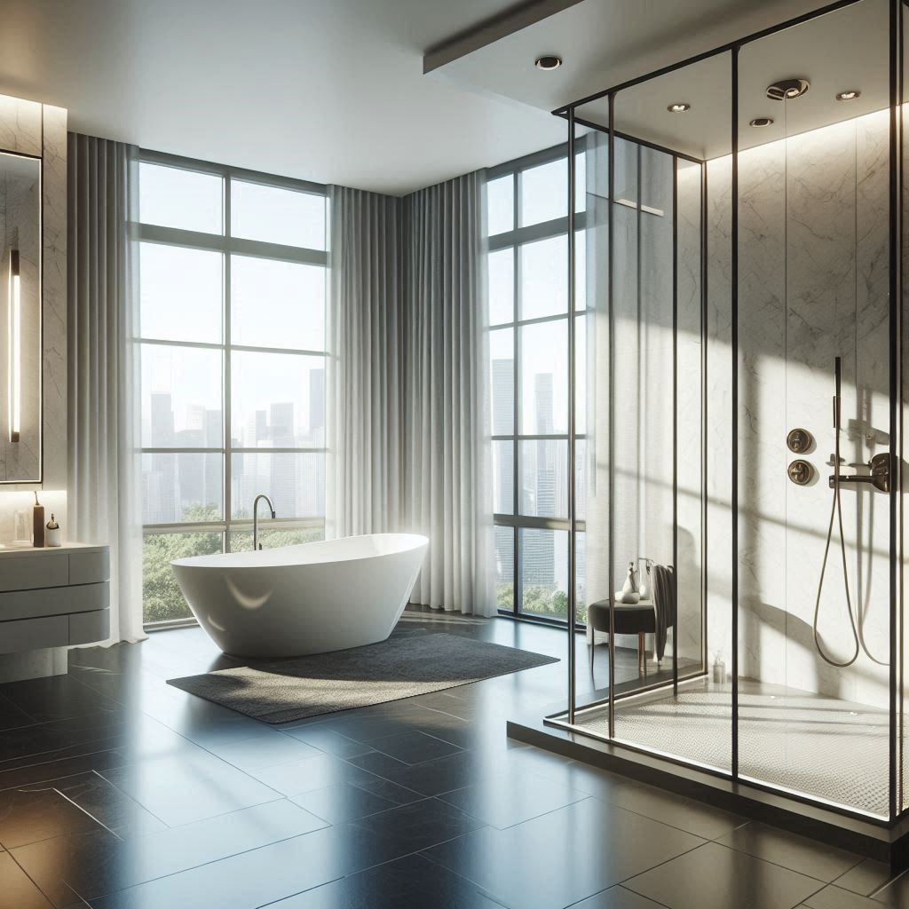 modern bathroom design - Simon Barrass Electrical